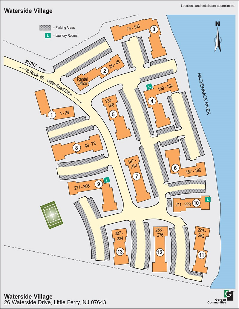 Waterside Village: 1 & 2 Bedroom Apts in Little Ferry, NJ